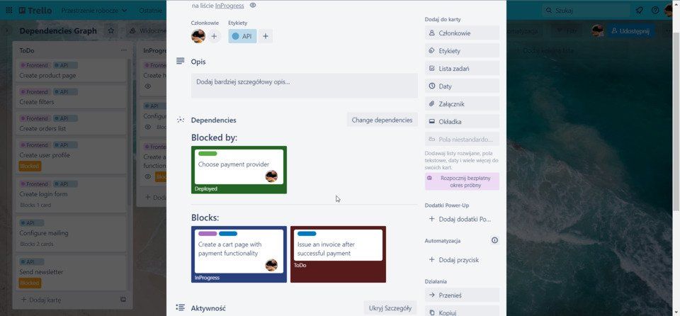 Dependencies Graph Power-Up | Trello